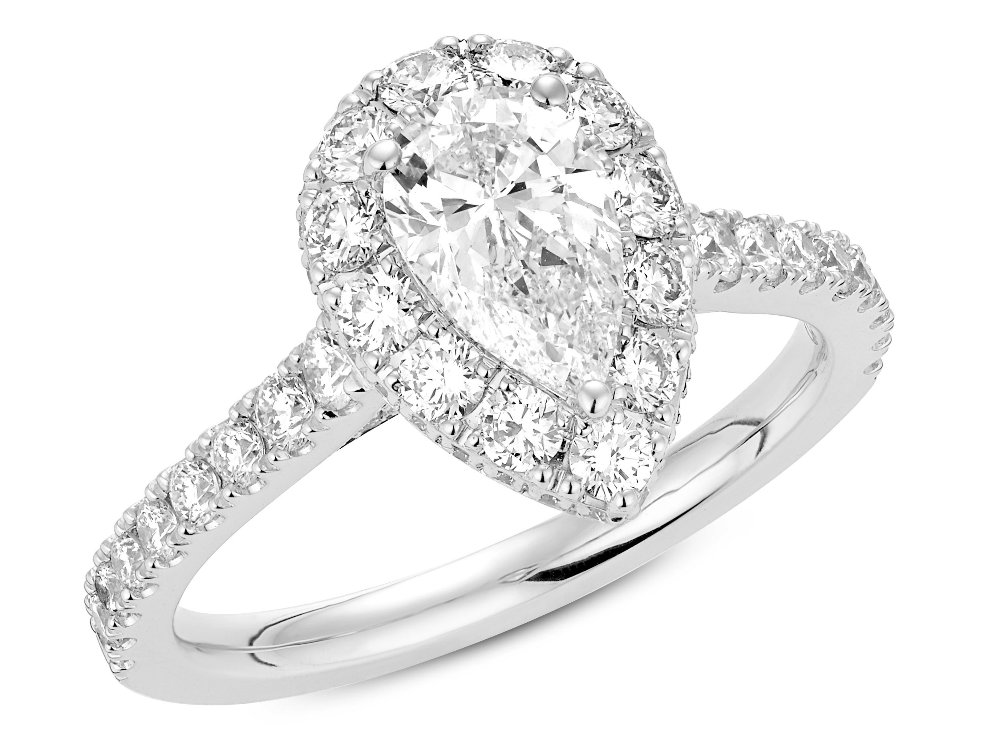 10 Gorgeous Pear Shaped Diamond Engagement Rings