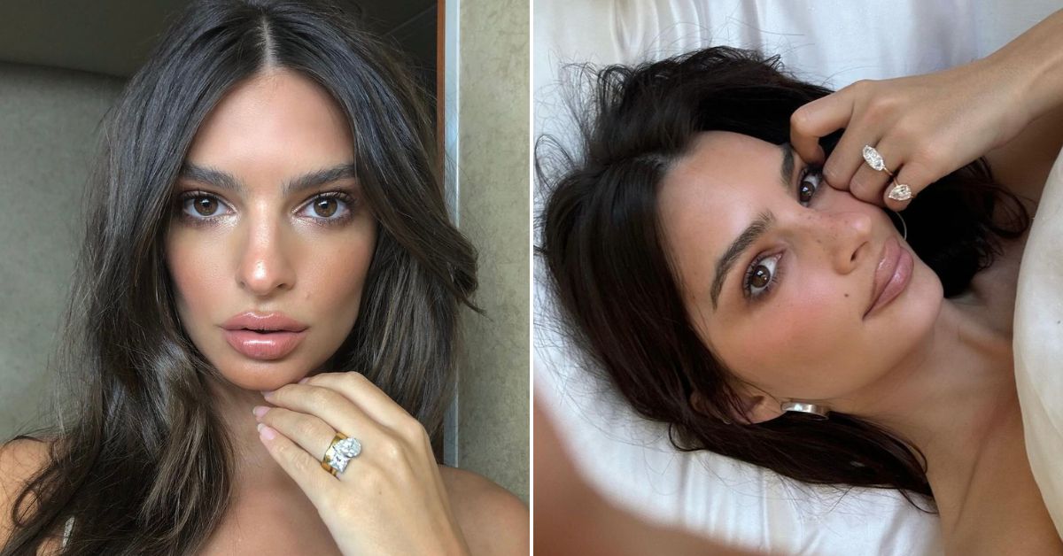 Emily Ratajkowski Has a New Pair of Natural Diamond Reset Rings