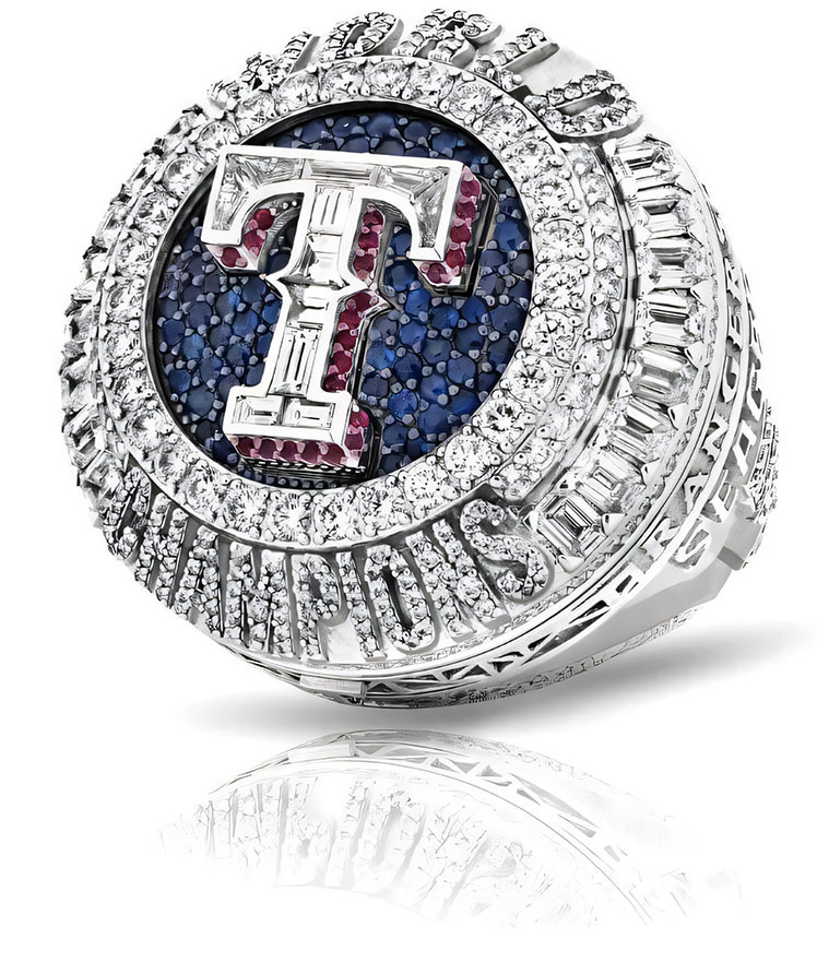 Texas Rangers' Win Immortalized in World Series Diamond Rings