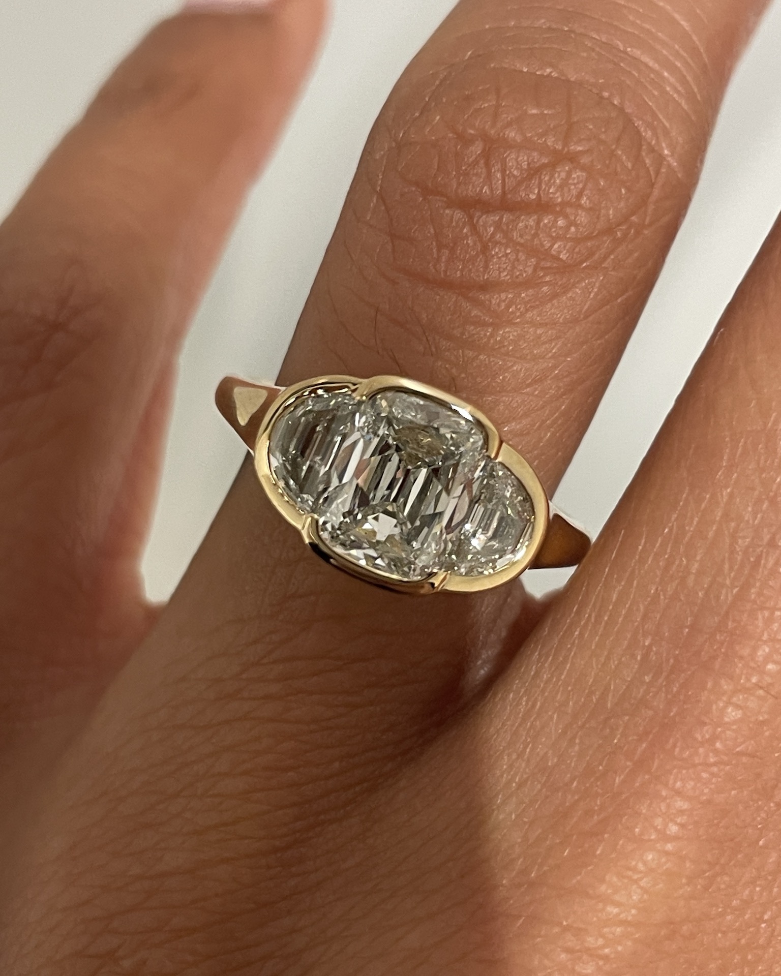 Touched By A Diamond: Framed Diamond Engagement Rings