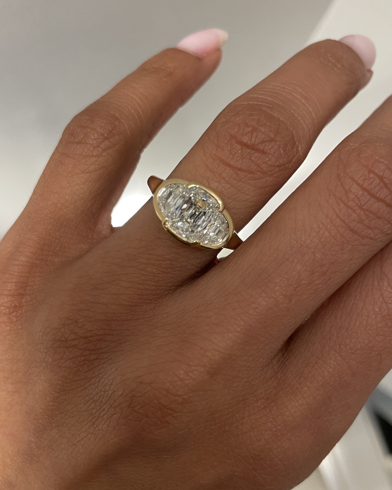 Touched By A Diamond: Framed Diamond Engagement Rings