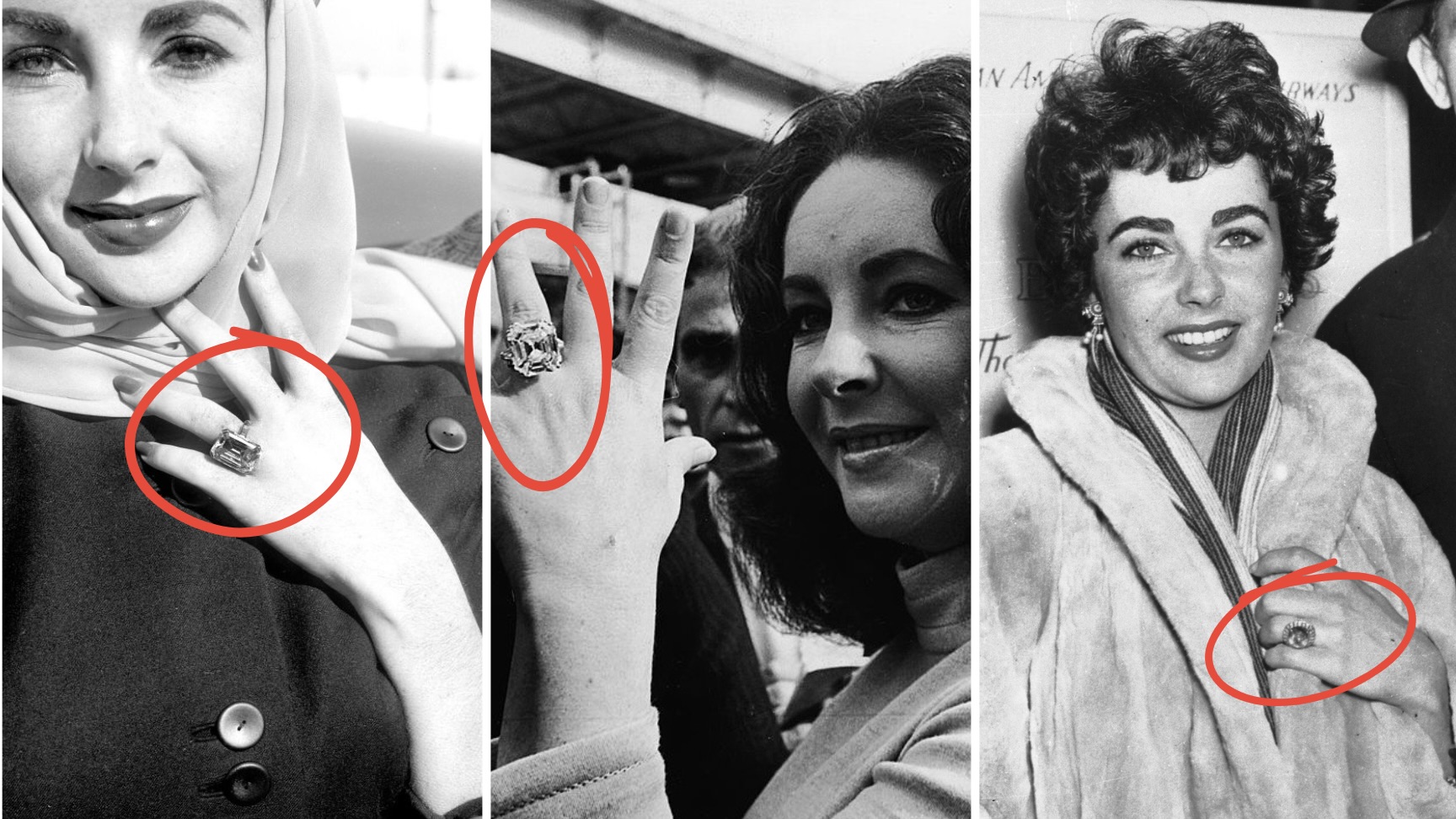 Elizabeth Taylor's Engagement Ring Collection Is Stunning