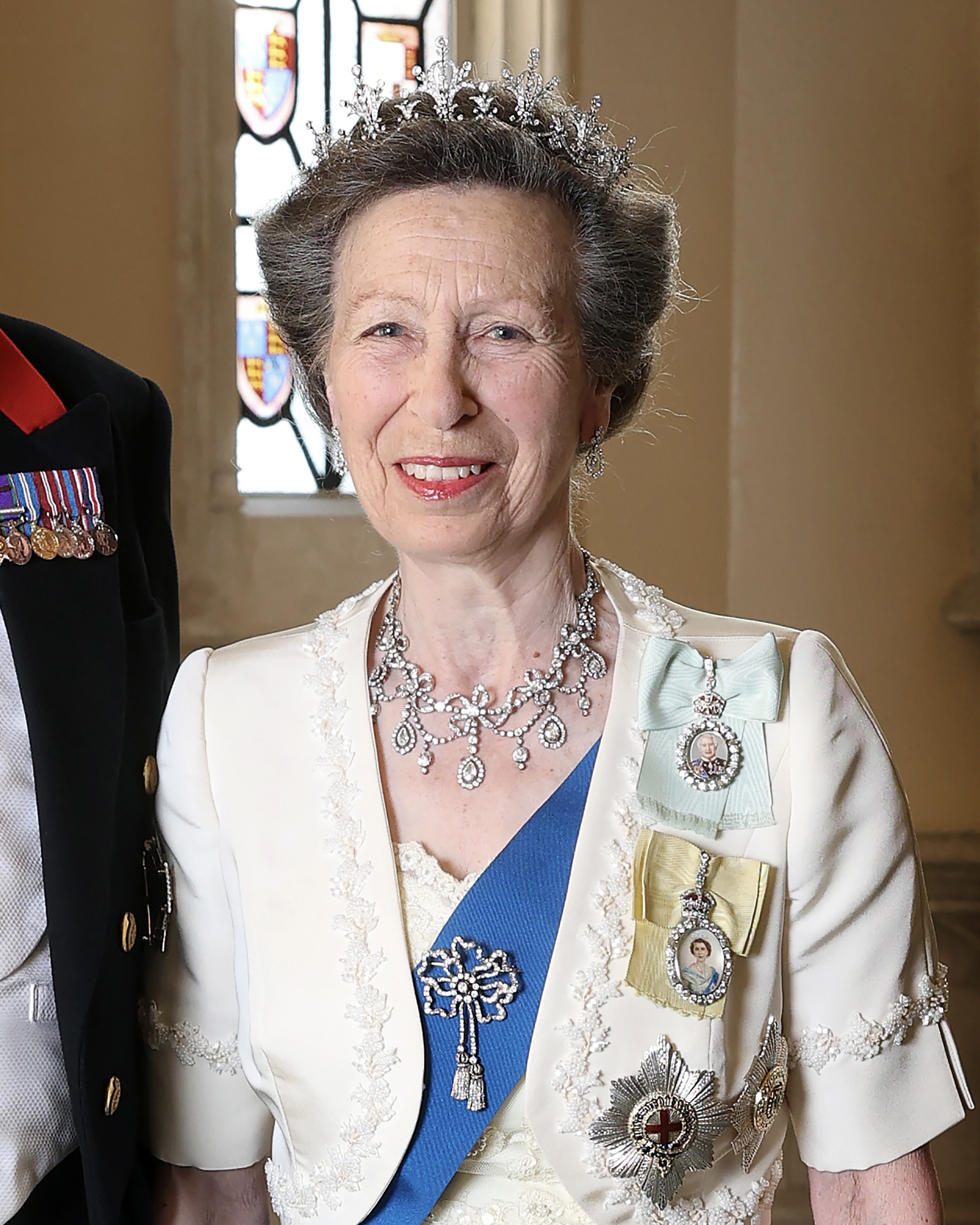Princess Anne Is Radiant in Festoon Tiara for Royal Portrait